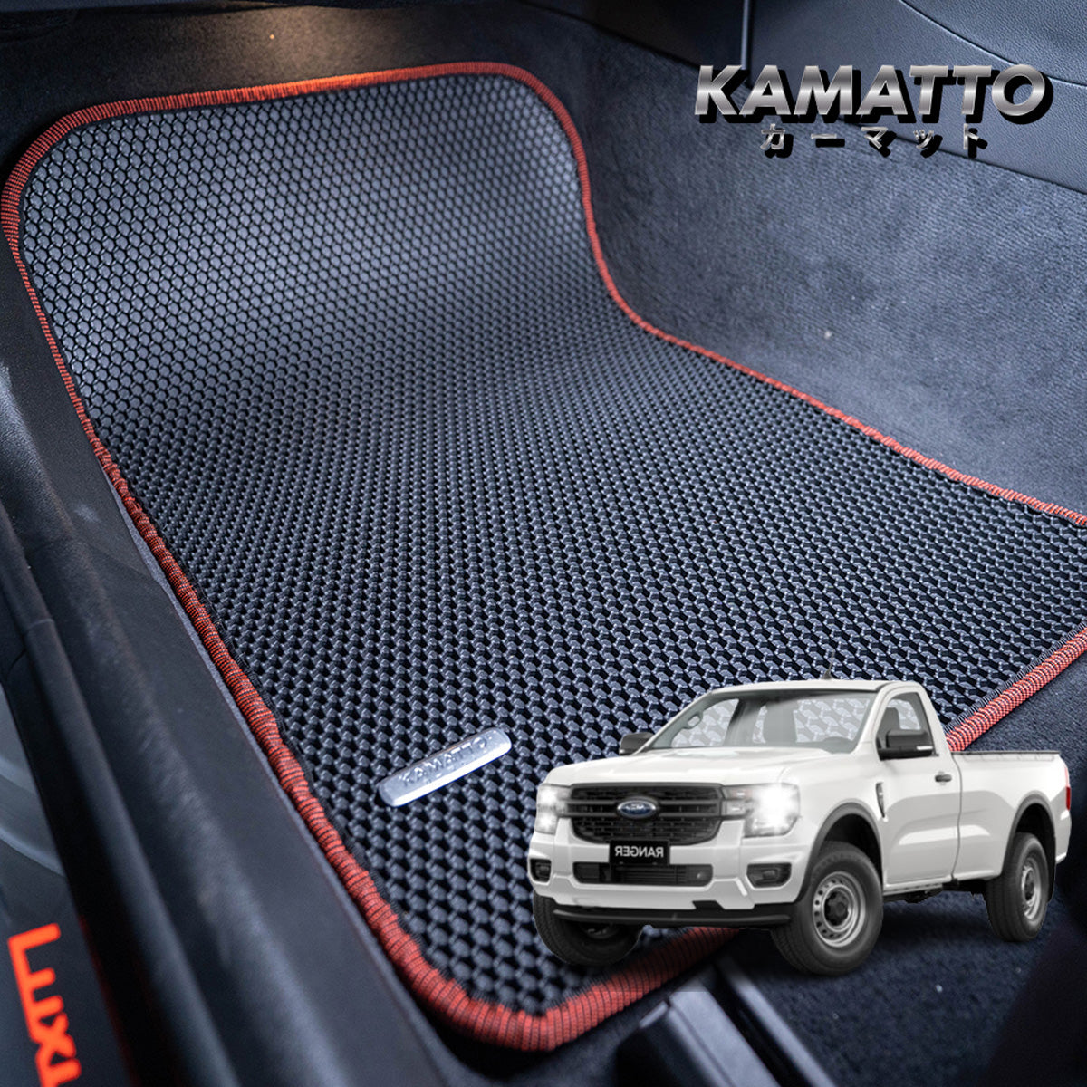 Kamatto Classic Ford Ranger T6.2 P703 Single Cab (2022-Present) Car Fl ...
