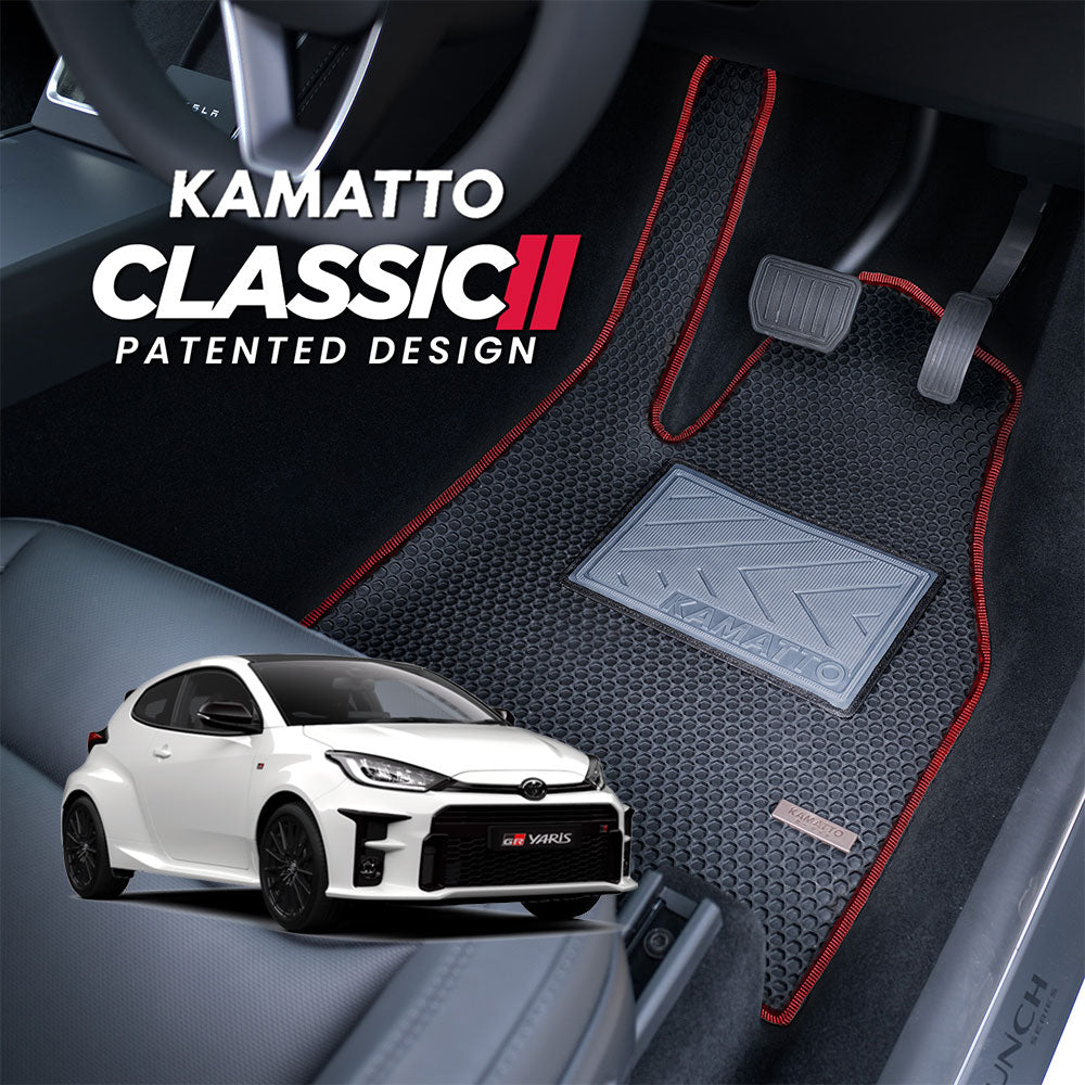 Kamatto Classic Toyota GR Yaris (2020-Present) Car Floor Mat and Carpe ...