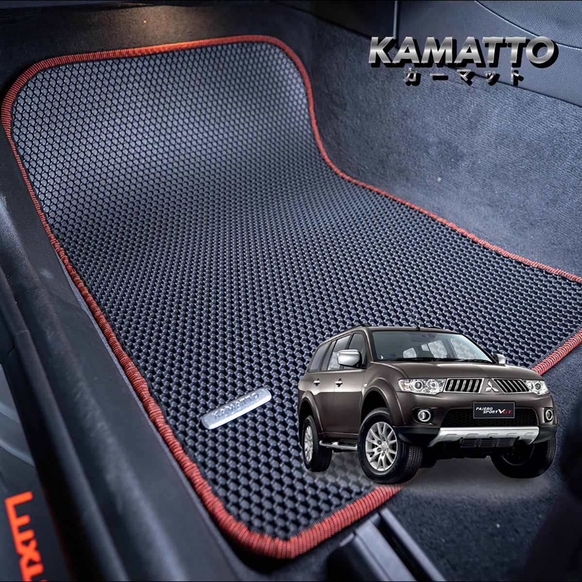 Kamatto Classic Mitsubishi Pajero Sport (2008-2015) Car Floor Mat and ...